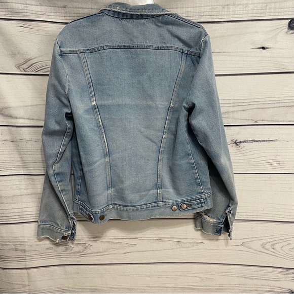 Wrangler | Jackets & Coats | 97s Rare Wangler Distress Denim Jacket Szs ...